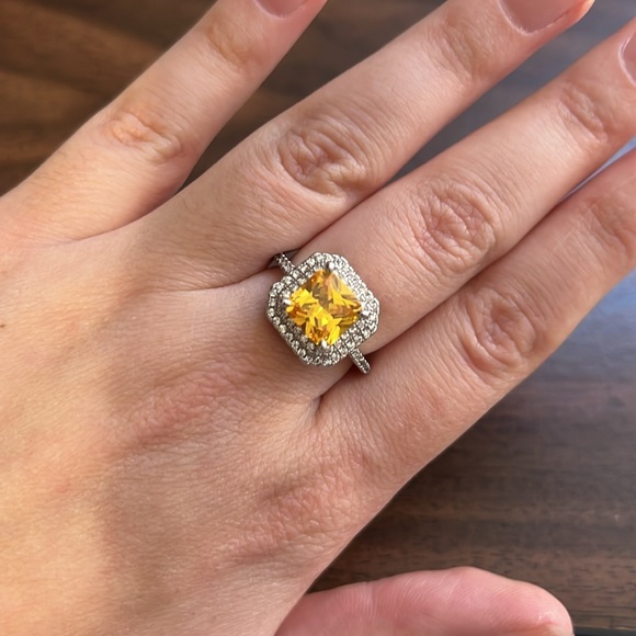 Jewelry | Yellow Cubic Zirconia Ring | Poshmark